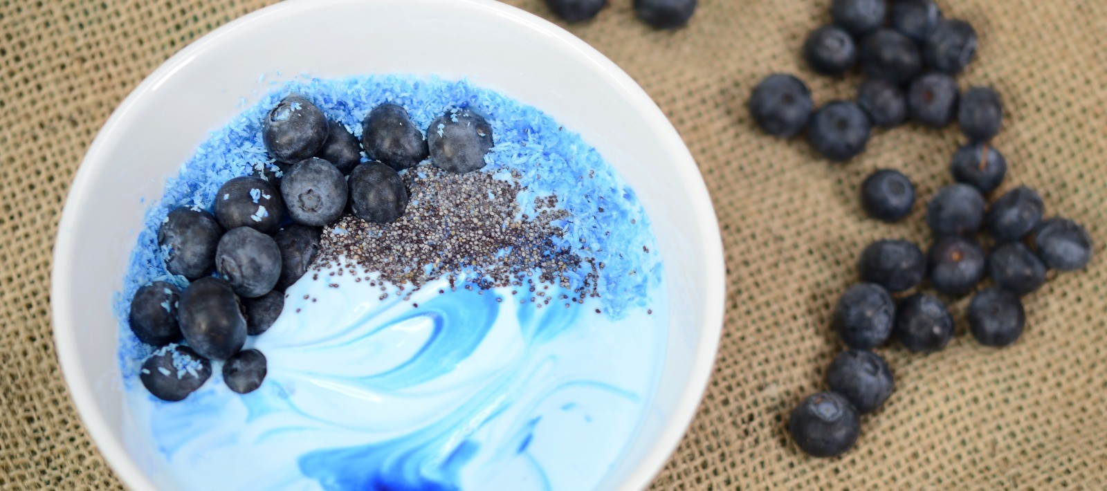 Improved heat stability of natural blue colorants