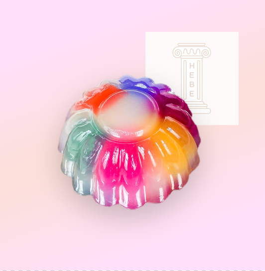 The founder on colorful cakes, naturality and disruptive color trend